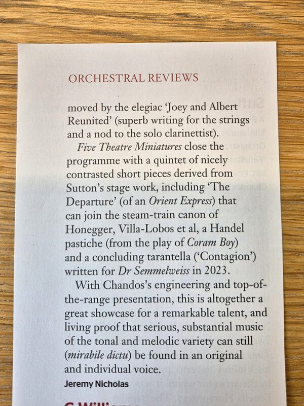 Adrian Sutton & Fenella Humphreys - Concerts in the West
